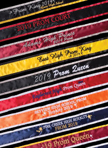 Prom & Homecoming Sashes - King & Queen Sashes | Anderson's