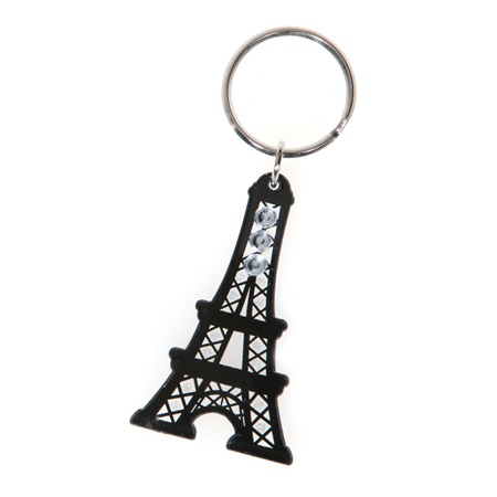 Eiffel Tower Black with Bling Key Chain | Anderson's