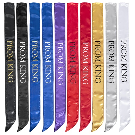 Satin Prom King Sash | Anderson's