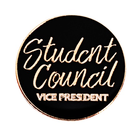 Student Council Vice President Lapel Pin - Script Font | Anderson's