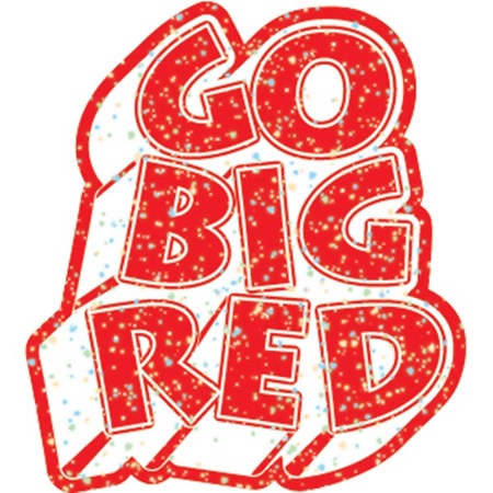 Glitter Temporary Tattoo – Go Big Red | Anderson's