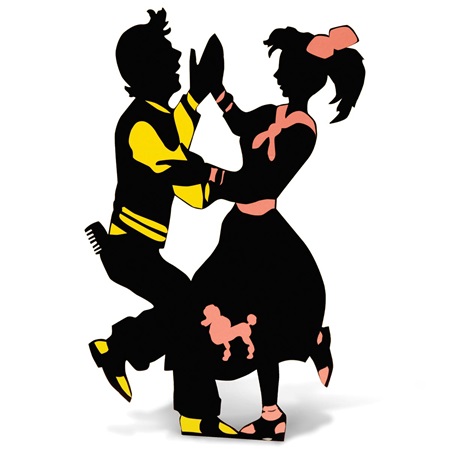 '50s Dancing Couple Cut Out Silhouette | Anderson's