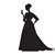 Victorian Lady Cut Out Silhouette | Anderson's