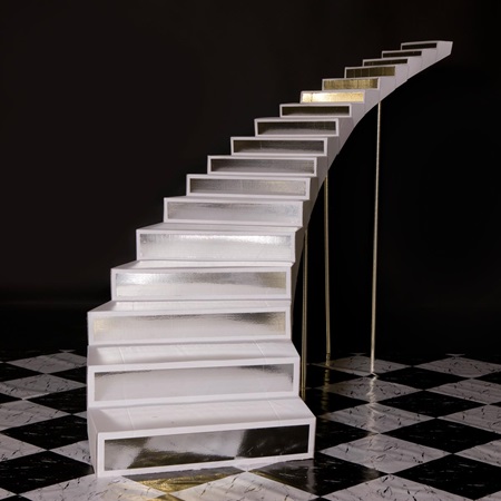 Silver Steps Ballroom Staircase Kit | Anderson's