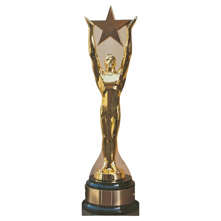 Gold Statue Award Cardboard Stand Up | Anderson's