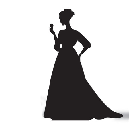 Victorian Lady Cut Out Silhouette | Anderson's